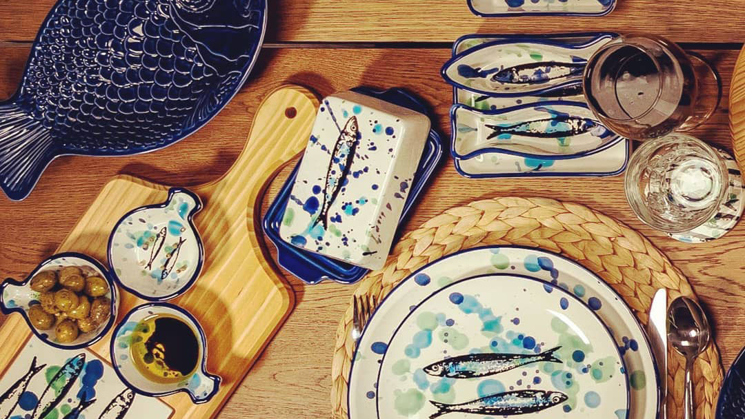 Portuguese Pottery Ceramic Dinner Plate - Tradition - Tiles Inspired ...